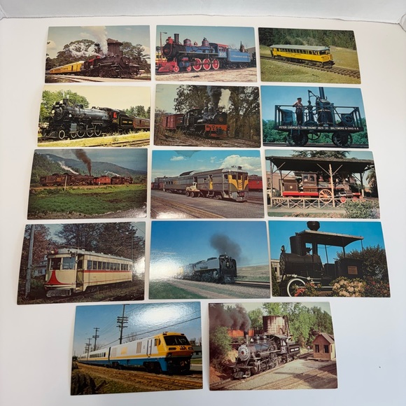 Other | Postcards Trains Steam Engines Locomotives Setof14 The Skunk Bo ...